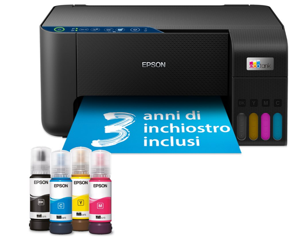 Epson EcoTank ET-2861 Multifunktionsdrucker Farbe Tinte A4 USB Wi-Fi ...